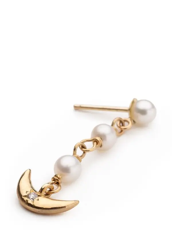 SOFIA ZAKIA 14kt Yellow Serena Pearl-drop Single Earring