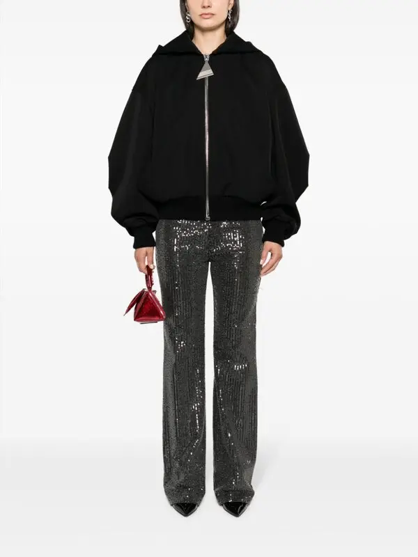 Attico Hooded Bomber Jacket