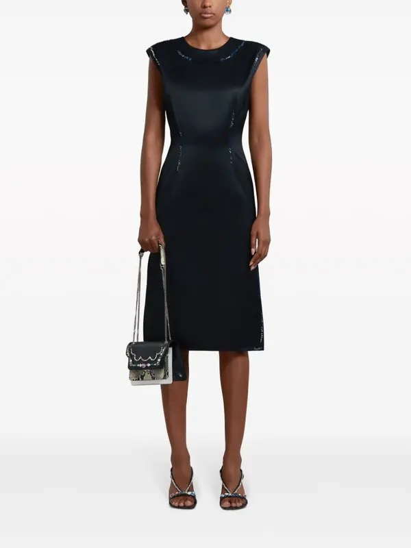 Marni Trunk Slim Leather Shoulder Bag