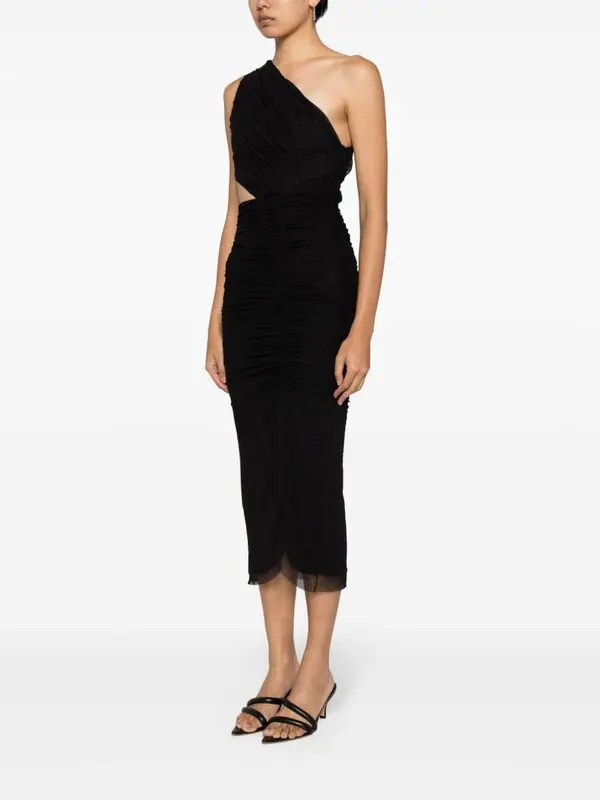 Simkhai Seraiah Ruched Midi Dress