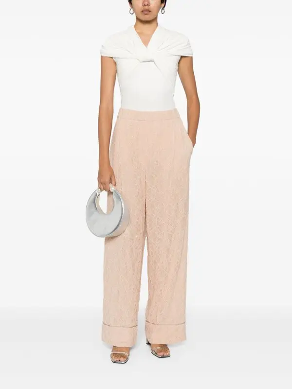 Philosophy Di Lorenzo Serafini Lace Wide-leg Trousers