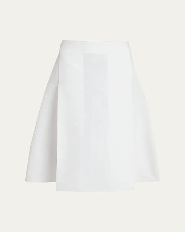 Marni Flared Midi Skirt With Double Pleating