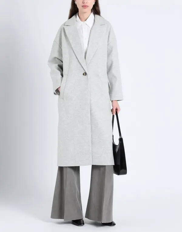 Topshop Single-breasted Felt Coat