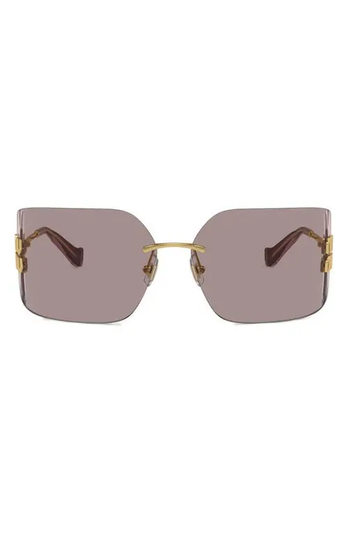Miu Miu 80mm Oversized Sunglasses - Gold