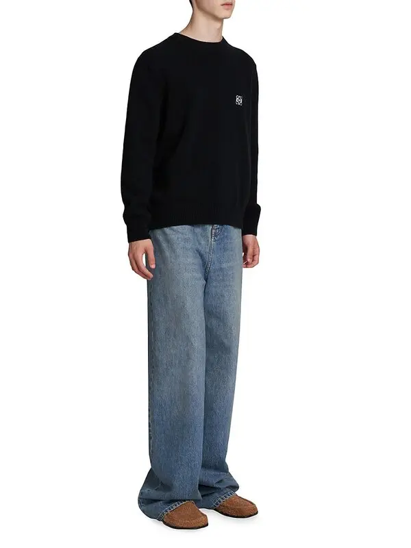 Loewe Logo Wool Crewneck Sweater