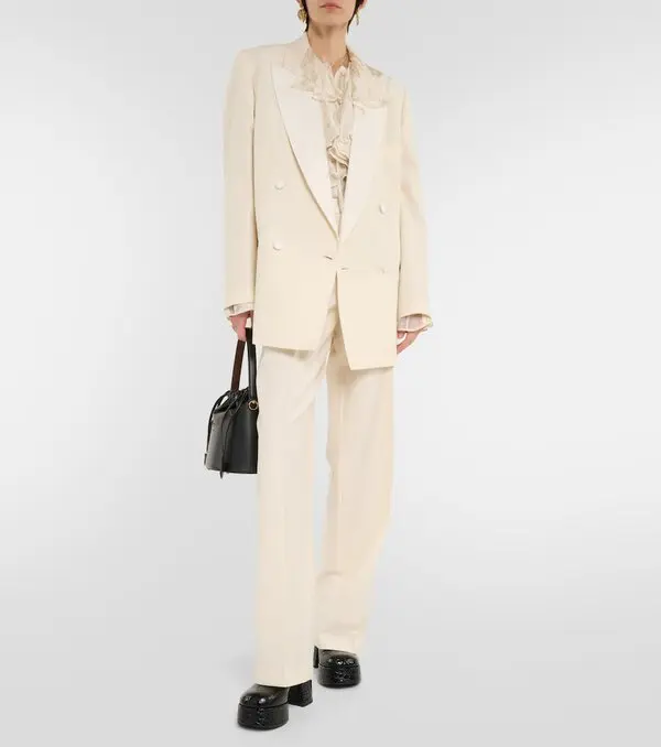 Etro Floral Jacquard Blazer - White