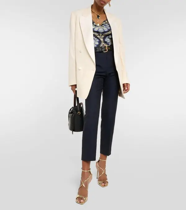Etro Scoop-neck Paisley Jersey Top