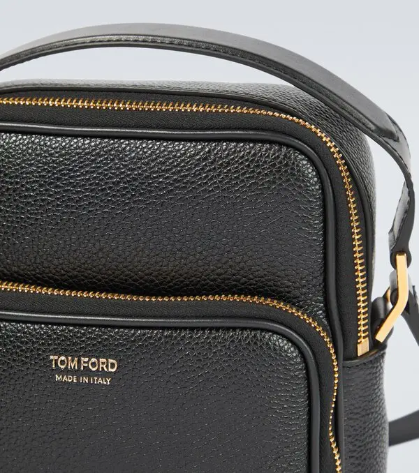 Sac Messager Tom Ford Homme - Nylon & Cuir Noir - Avec Dust Bag - Italie