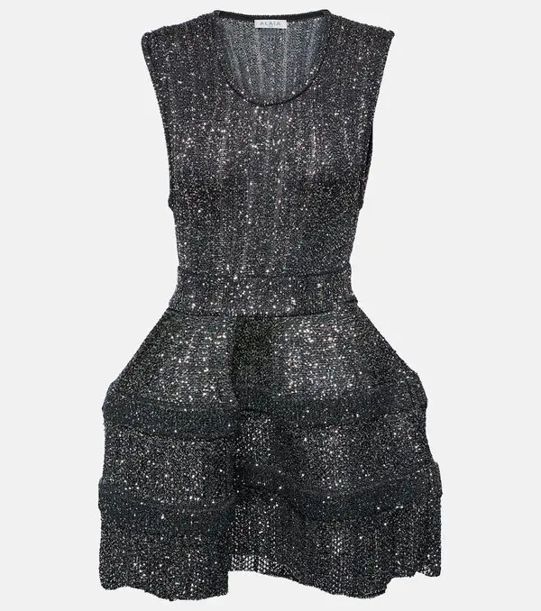 Alaïa Sequined Mini Dress