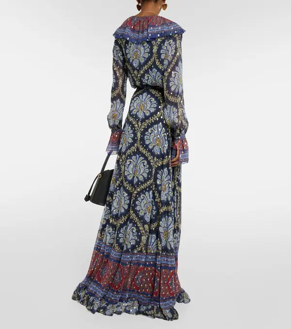 Etro Paisley Jacquard Maxi Skirt