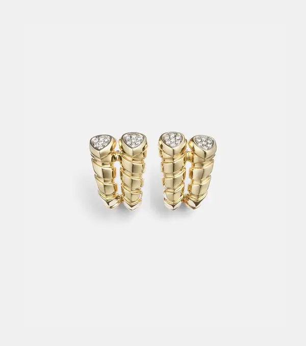 Marina B Trisolina Diamond Earrings - Gold