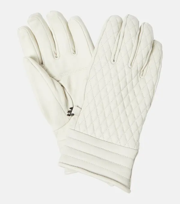 Fusalp Athena Quilted Leather Ski Gloves