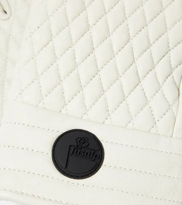 Fusalp Athena Quilted Leather Ski Gloves