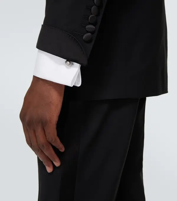 Thom Sweeney Cotton-blend Poplin Tuxedo Shirt