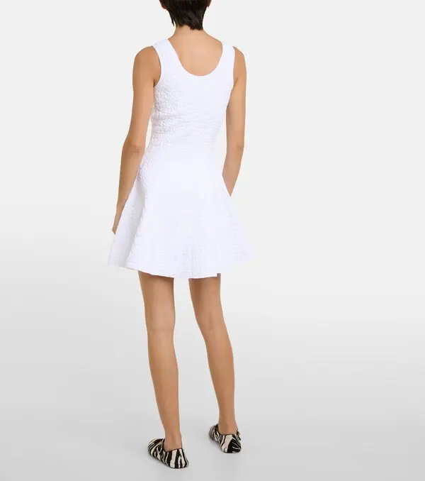 Alaïa Croc-effect Knitted Minidress
