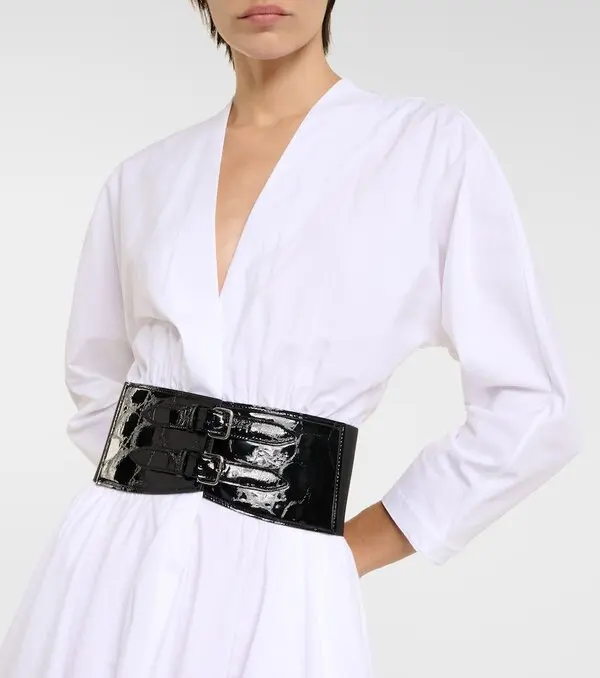 Alaïa Cotton Midi Dress - White