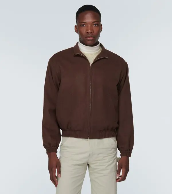 Auralee Camel Hair Blouson In Brown - 30% Off | Editorialist