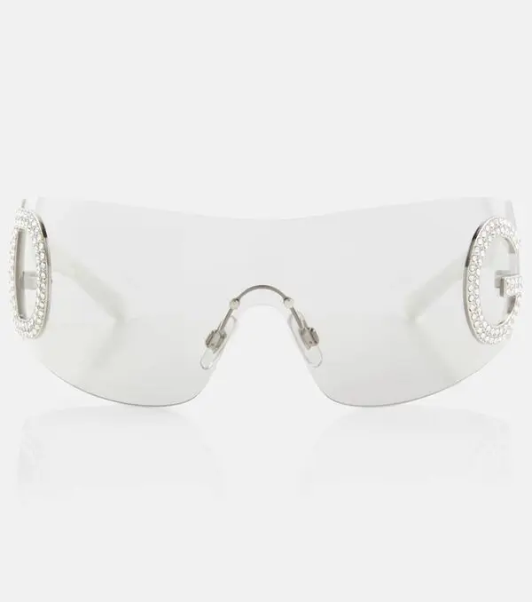 Dolce & Gabbana Re-edition Shield Sunglasses - White