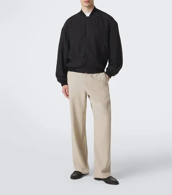 THE ROW Soft Leather Loafers - Black