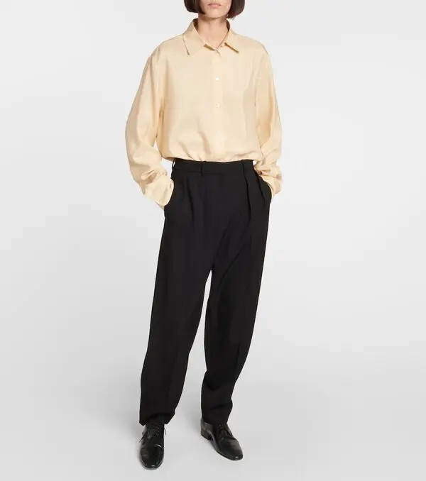 THE ROW Corby High-rise Straight Pants