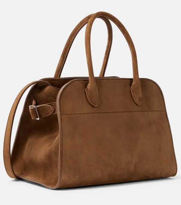 THE ROW Soft Margaux 10 Suede Tote Bag