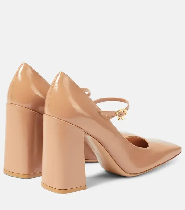 GIANVITO ROSSI Freeda Leather Pumps - Pink