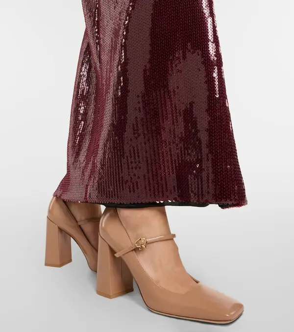 GIANVITO ROSSI Freeda Leather Pumps - Pink