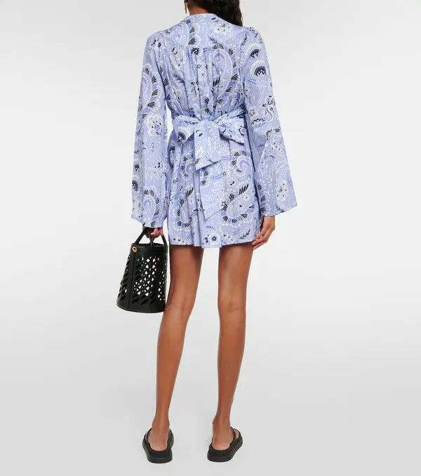 Etro Printed Cotton-blend Minidress