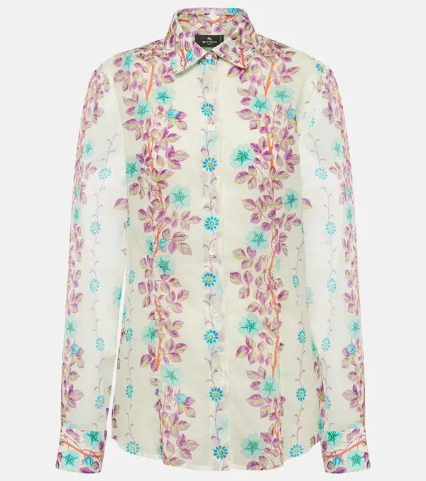 Etro Floral Cotton Shirt - Multicoloured