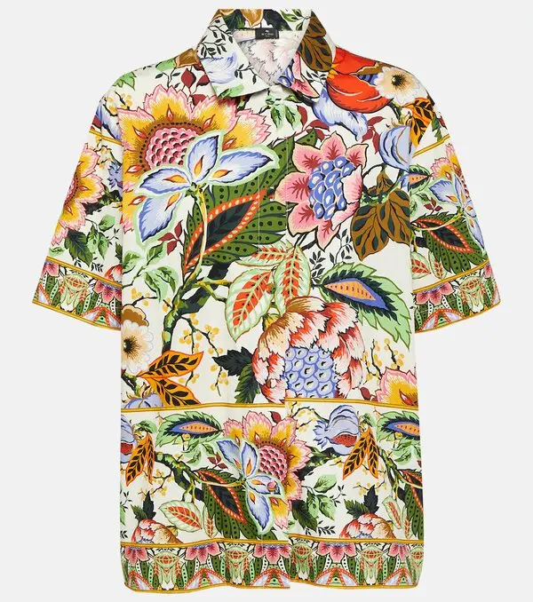 Etro Floral Cotton Shirt - Multicoloured