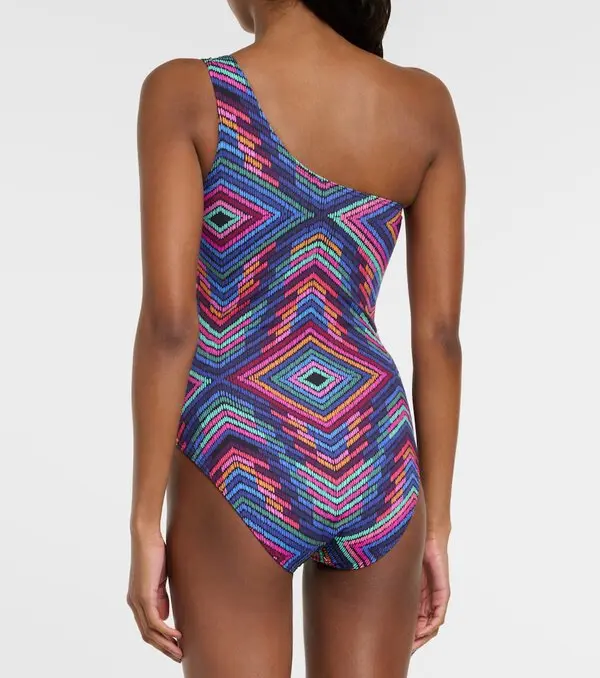 ERES Printed One-shoulder Swimsuit - Multicoloured
