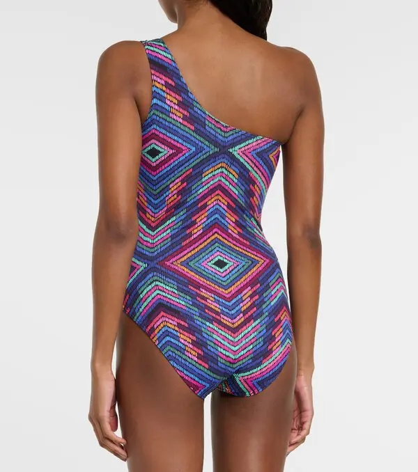 ERES Printed One-shoulder Swimsuit - Multicoloured