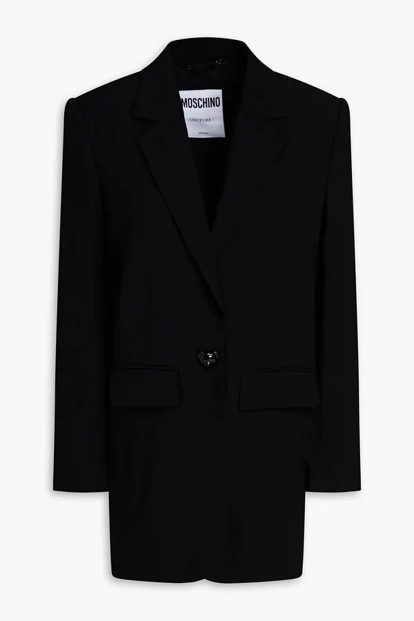 Moschino Crepe Blazer - Black