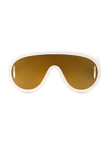 Loewe Wave Mask Sunglasses - Shiny Vanilla