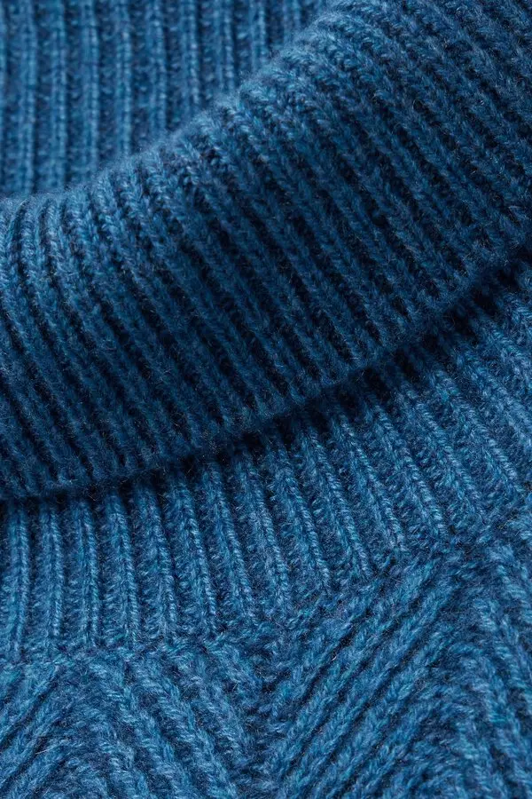 Altuzarra Terence Herringbone Cashmere Turtleneck Sweater