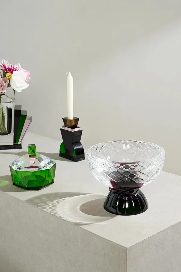 REFLECTIONS COPENHAGEN Jackie Crystal Bowl - Green