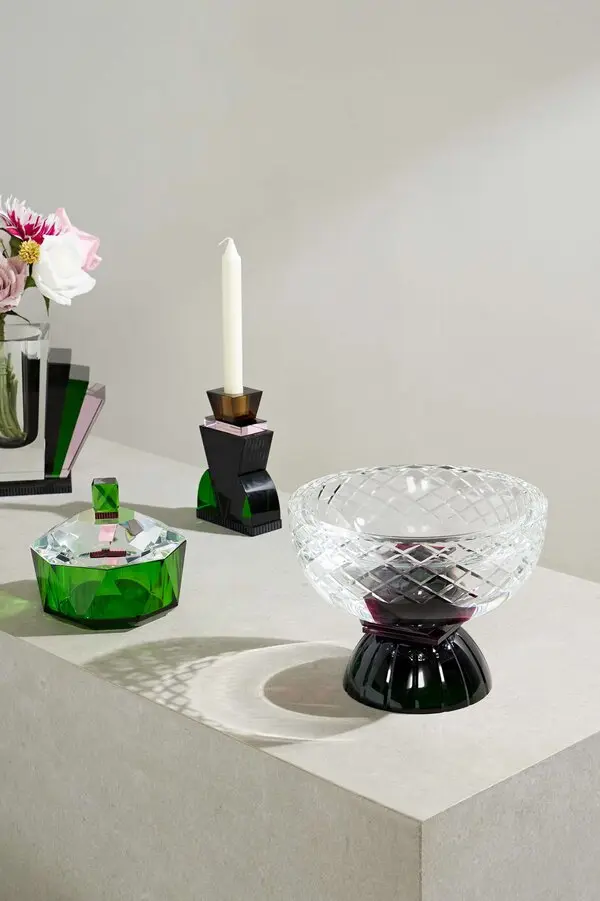 REFLECTIONS COPENHAGEN Jackie Crystal Bowl - Green