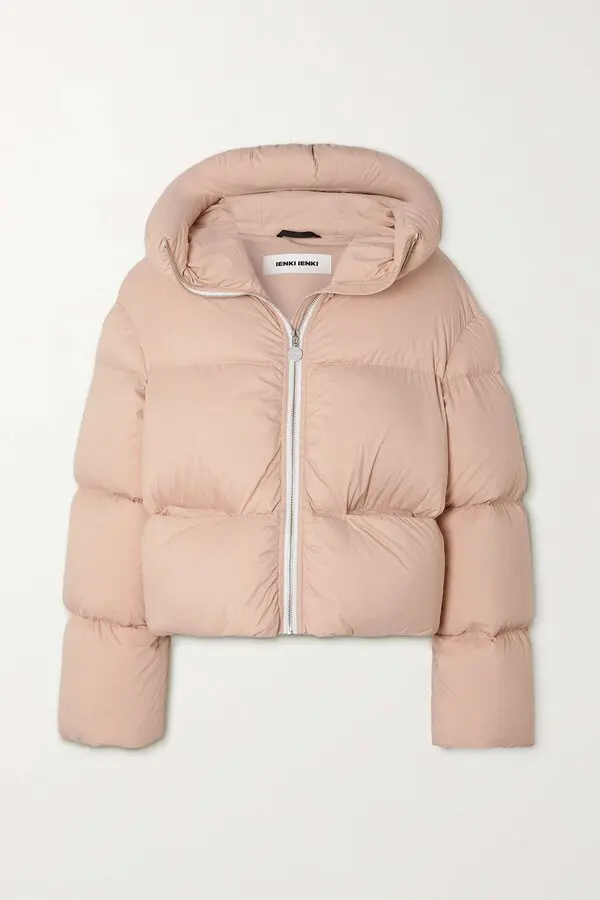 IENKI IENKI Kenny Hooded Quilted Down Jacket - Pink