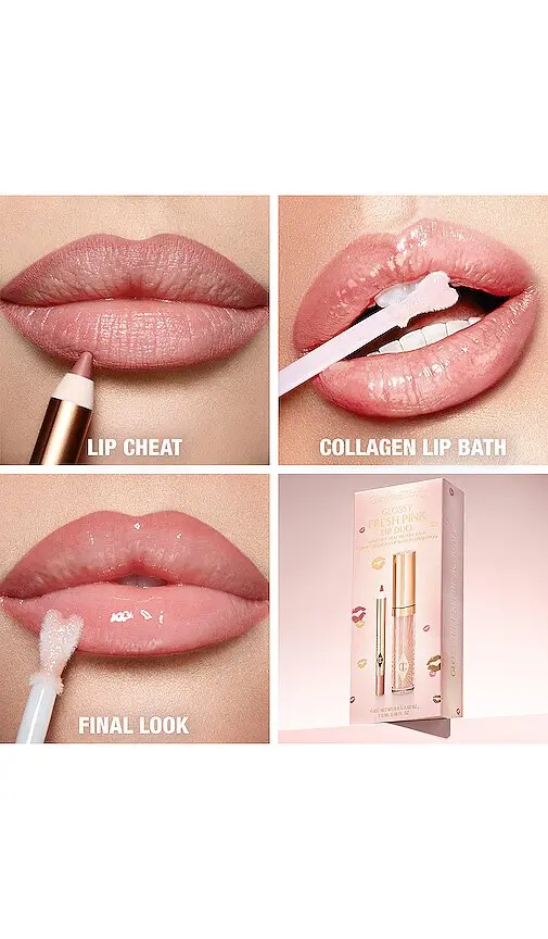 Charlotte Tilbury Glossy Fresh Pink Lip Duo In Pink - N,a