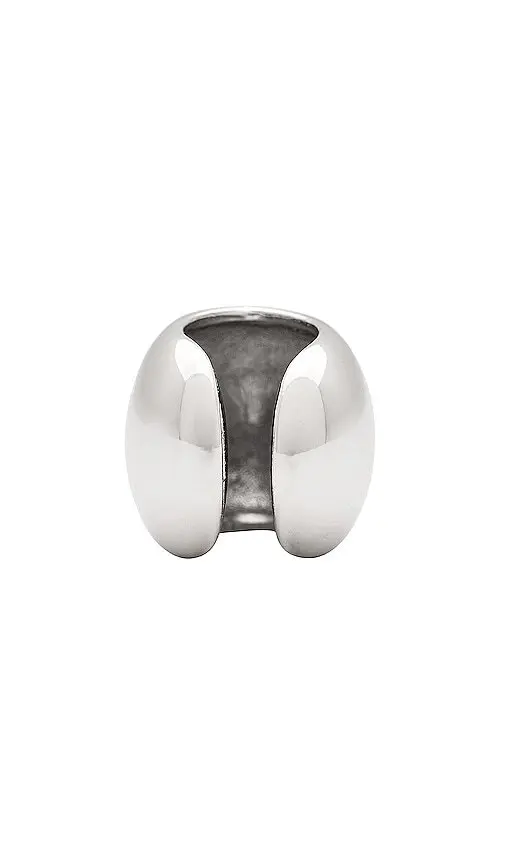 Ettika Chunky Metal Ear Cuff - Rhodium