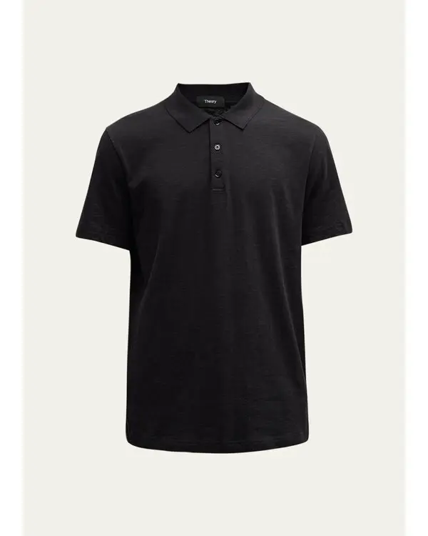 Theory Bron D Cosmos Polo Shirt - Black