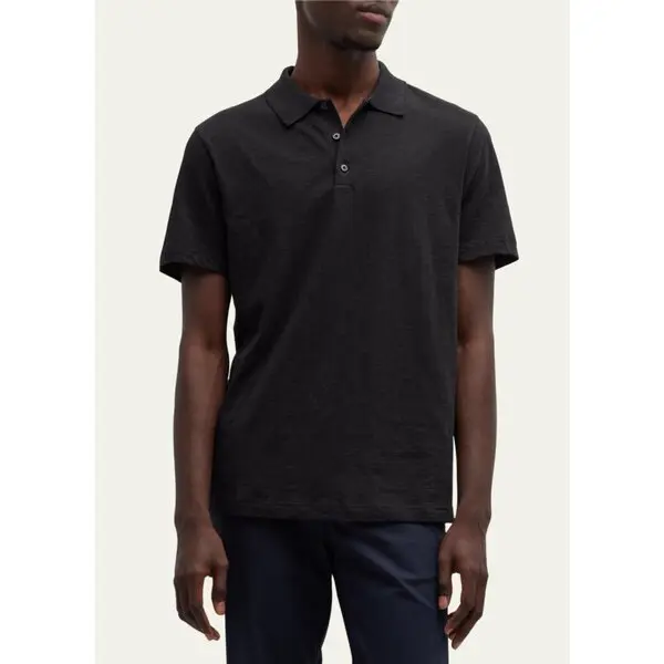 Theory Bron D Cosmos Polo Shirt - Black