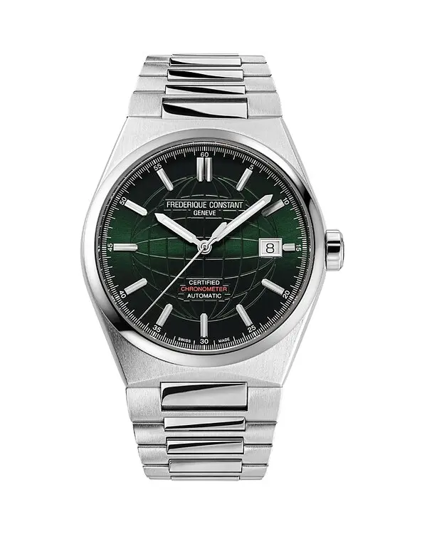 FREDERIQUE CONSTANT Highlife Automatic Cosc Watch - Green/silver