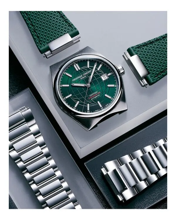 FREDERIQUE CONSTANT Highlife Automatic Cosc Watch - Green/silver