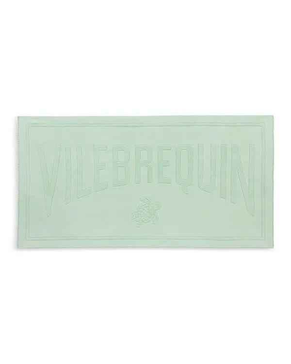 Vilebrequin Logo Beach Towel - Olive Melange