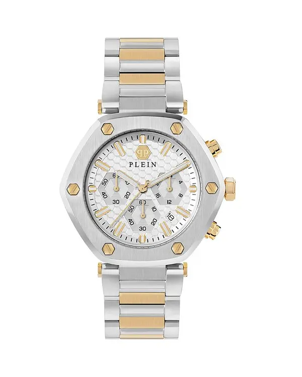 Philipp Plein The Hexagon Chronograph 42mm - Silver/two Tone