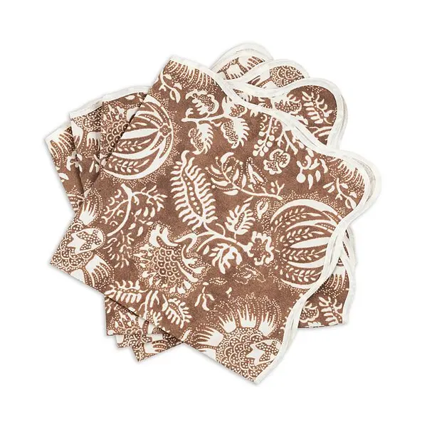 MATOUK Granada Napkin, Set Of 4 - Chestnut