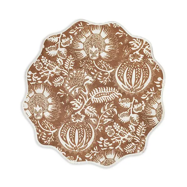 MATOUK Granada Circle Placemat, Set Of 4 - Chestnut