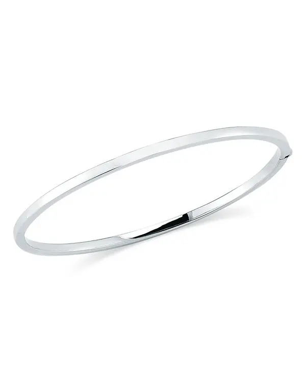 Roberto Coin 18k Gold Oval Bangle Bracelet - White