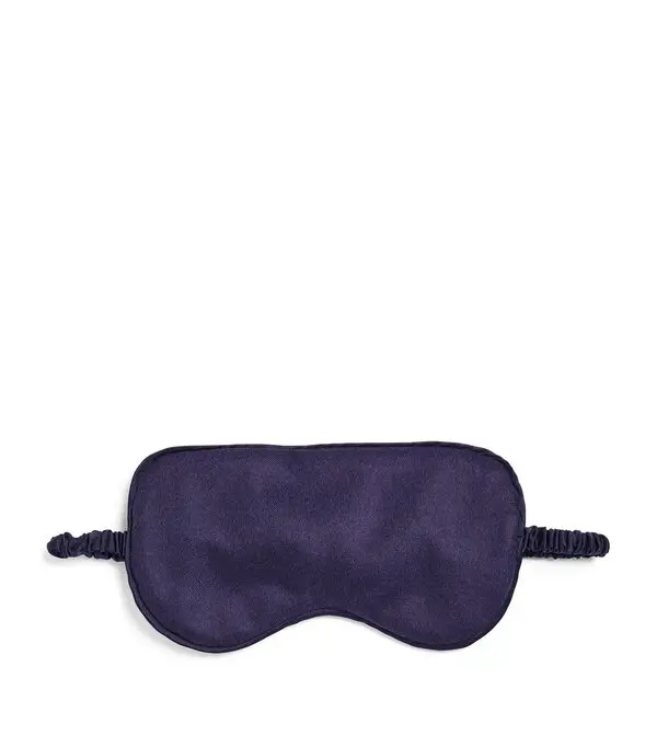Olivia Von Halle Cashmere Eye Mask - Navy